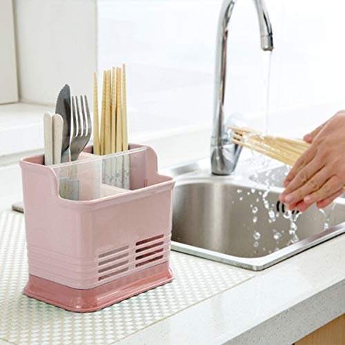 Rehomy Chopsticks Holder, Spoon Fork Holder Draining Storage Rack Kitchen Utensil Organizer