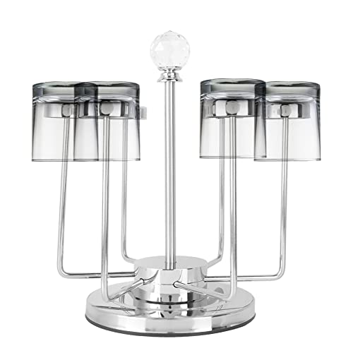 Kuuleyn Wine Glass Holder,Wine Glass Drying Rack,Stemware Rack Under Cabinet Stainless Steel Hanger Storage Shelf Wine Glass Storage Holder Display Rack Stand