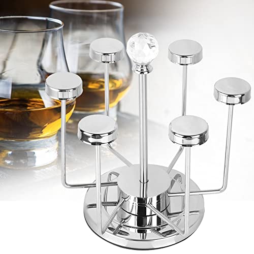 Kuuleyn Wine Glass Holder,Wine Glass Drying Rack,Stemware Rack Under Cabinet Stainless Steel Hanger Storage Shelf Wine Glass Storage Holder Display Rack Stand