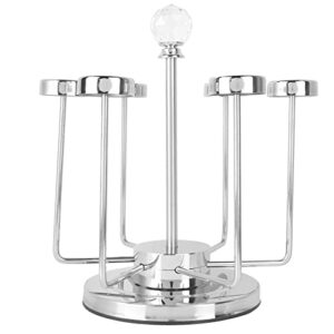 Kuuleyn Wine Glass Holder,Wine Glass Drying Rack,Stemware Rack Under Cabinet Stainless Steel Hanger Storage Shelf Wine Glass Storage Holder Display Rack Stand