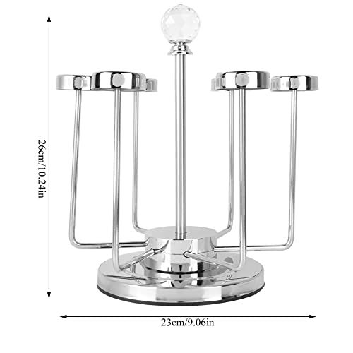 Kuuleyn Wine Glass Holder,Wine Glass Drying Rack,Stemware Rack Under Cabinet Stainless Steel Hanger Storage Shelf Wine Glass Storage Holder Display Rack Stand