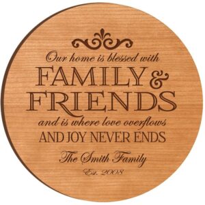 lifesong milestones personalized lazy susan turntable family ideas 12 inch custom engraved (family & friends)