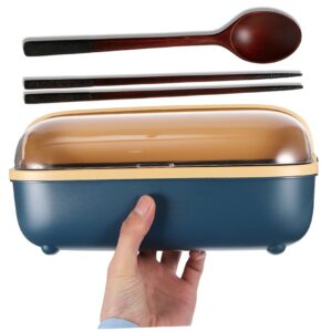 YARNOW Chopsticks Storage Box Tableware Rack Chopsticks Carrying Case Kitchen Drainer Basket Cutlery Tray Black Plastic Forks Silverware Drawer Organizer Drying Rack Pp Multifunction