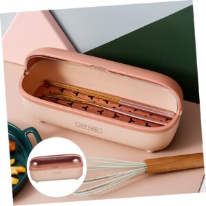 YARNOW Chopsticks Storage Box Chopsticks Spoon Holder Chopsticks Holder Case Flatware Drying Holder Utensil Utensil Storage Container Vajilla Kitchen Pp Fork Holder Multifunction