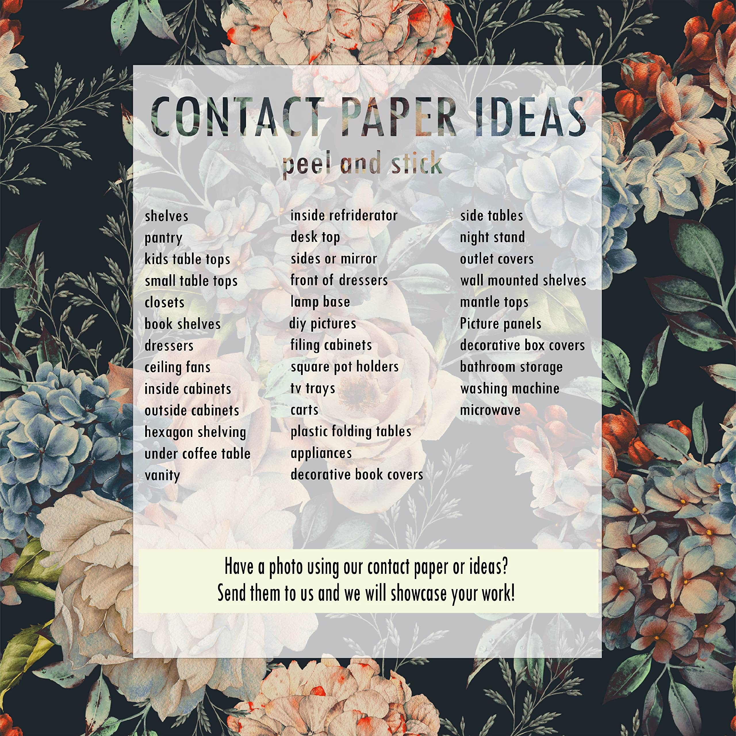 Summer Daisy Floral Contact Paper | Shelf Liner | Drawer Liner | Peel and Stick Paper 493 24in x 96ft (8ft)