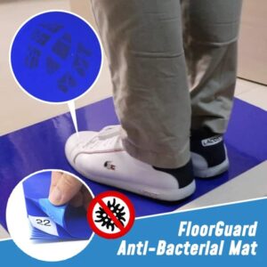 Sticky Mats - Blue Adhesive Mats - Cleanroom Sticky Mats - 30 Sheets Per Mat - Sticky Floor Mats Peel Off for Laboratories, Homes, Construction, Remove Dust and Dirt from Shoes 18X24inch