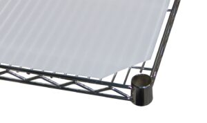 21" deep x 36" wide plastic shelf liner