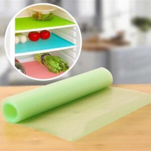 jindin kitchen refrigerator pads fridge mat shelf liner drawer table placemats fridge pad keeping vegetables fruits fresh 4pcs/lot green