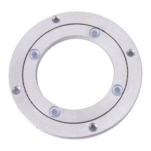 rotating bearing plate, rotating heavy duty aluminium alloy rotating bearing plate turntable round dining table(4 inch*h8.5mm)