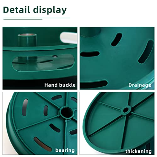 YUENZILN Lazy Susans Organizer , Monolayer Turntable, Rotary Table Top Seasoning Rack, Used for Bathroom, Kitchen, Tableware,Cabinet, Table Top Organization, (Green)