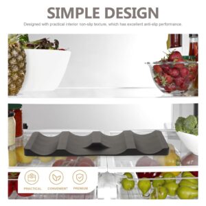 Silicone Can Mat Refrigerator Organizer: Beverage Refrigerator Wine Stacking Mat Foldable Silicone Wine Stacker Bottle Can Stacker Can Holder Rack for Refrigerator Pantry Countertop Cabinets