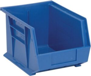 quantum storage systems plastic storage stacking ultra bin, blue