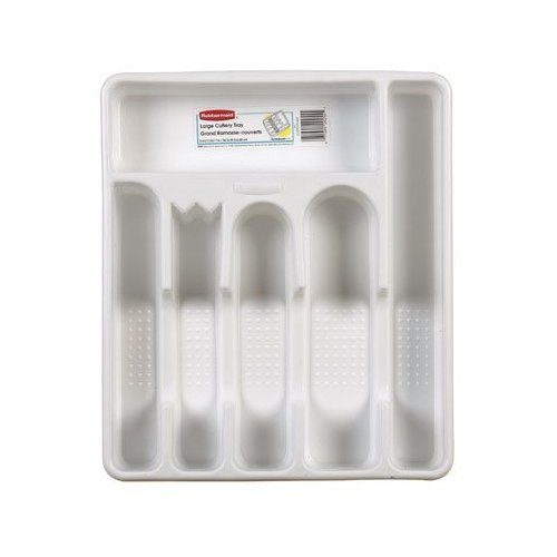 Rubbermaid 2925RDWHT Large Cutlery Trays