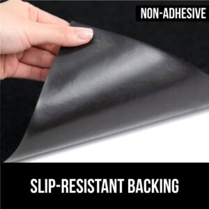 Gorilla Grip Under Sink Mat and Smooth Drawer Liner, Under Sink Mat Size 24x30, Absorbent Mat for Below Sinks, Drawer Liner Size 17.5x20, Non Adhesive, Both in Black, 2 Item Bundle