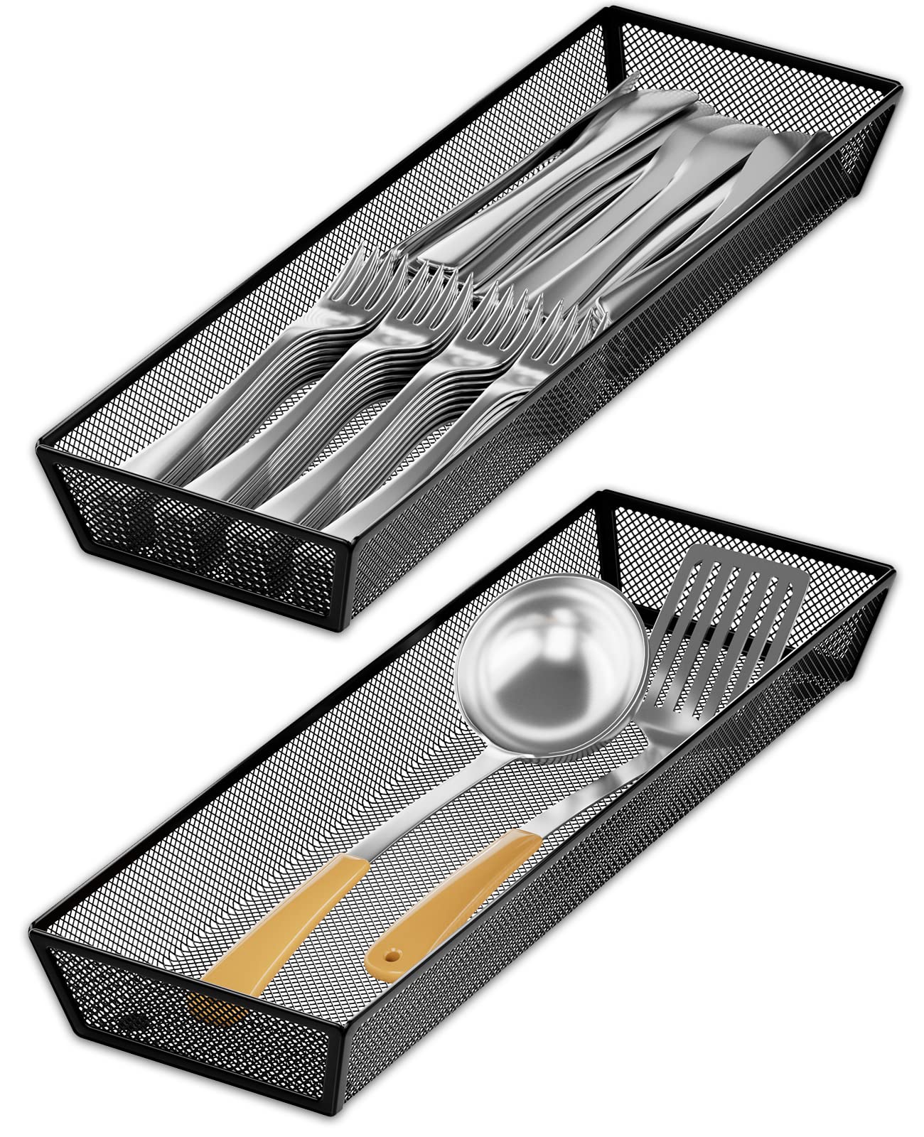 JANE EYRE kitchen drawer organizer - silverware utensil organizer for kitchen drawer,silverware tray in drawer