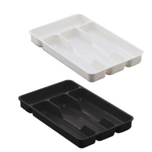 2pcs tableware organizer cutlery storage tray kitchen drawer separation finishing rack storage box spoon fork silverware tableware organizer for party