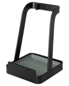 mukkuri black alloy steel utensil stand, 4 in l x 4 in w x 6 in h