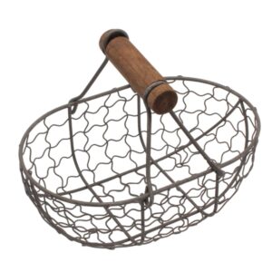 cabilock metal wire egg basket eggs wire storage egg wire basket wire fruit basket wire storage basket basket with handle chicken wire basket