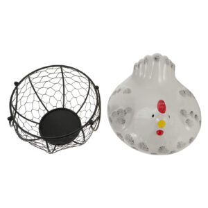 DOITO Metal Mesh Egg Basket, White, 150