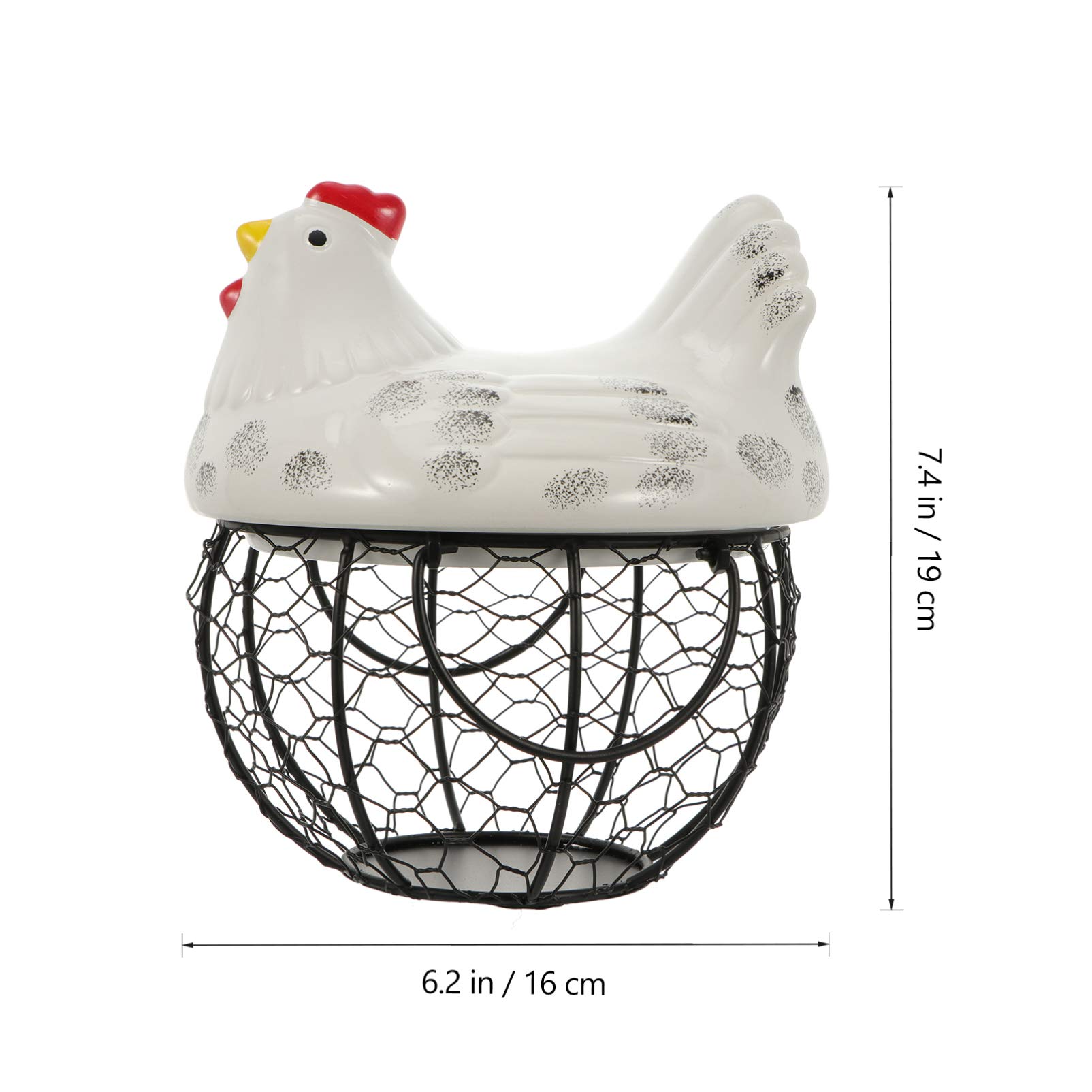 DOITO Metal Mesh Egg Basket, White, 150