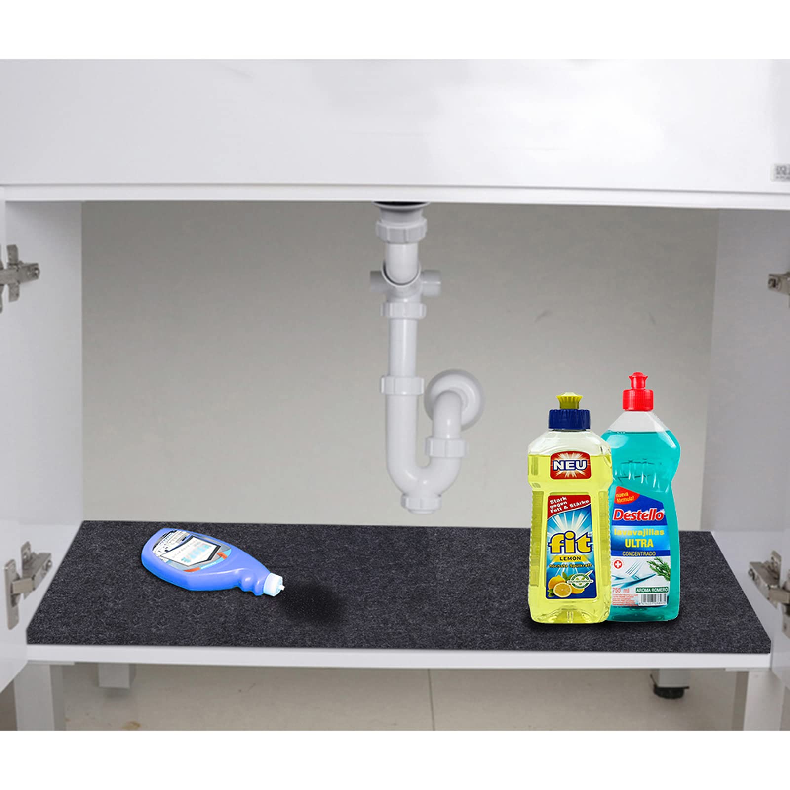 Under Sink Mat for Cabinet,Drawer,Absorbent Material,Anti-Slip, Backing Waterproof (24inches x 60inches)