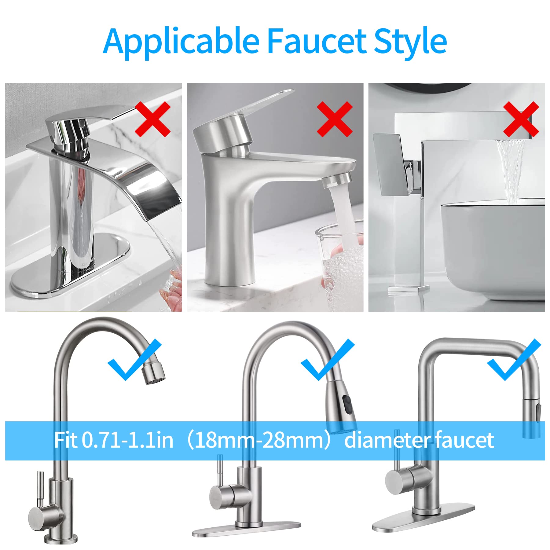 Jeonestan Faucet Sponge Holder Kitchen Sink Caddy Organizer Over Faucet Hanging Faucet Drain Rack for Sink Organizer