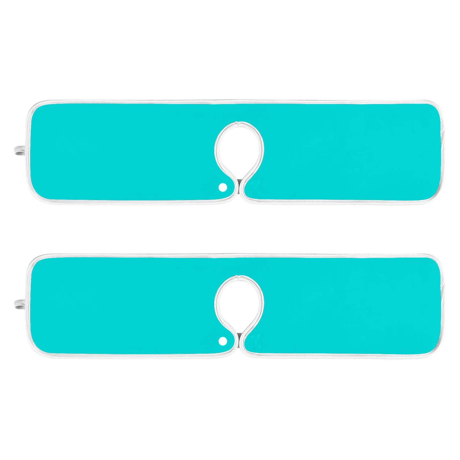 UMIRIKO Teal Kitchen Faucet Absorbent Mat, 2 Pack Sink Splash Guard, Sink Faucet Mat for Kitchen Bathroom 23.6''x5.5'' Teal