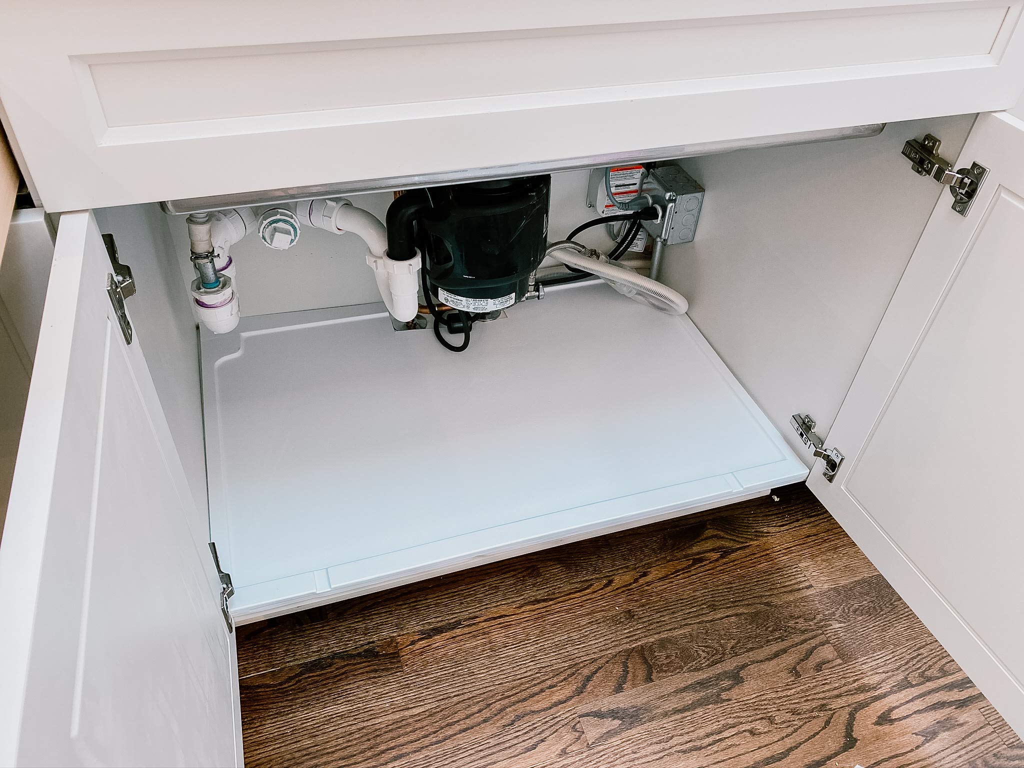 Vance Trimmable Under Sink Tray for 30 in. Base Cabinet | Protects Cabinets from Leaks and Spills | Adjustable Spill Guard for Kitchen and Bathroom Sinks