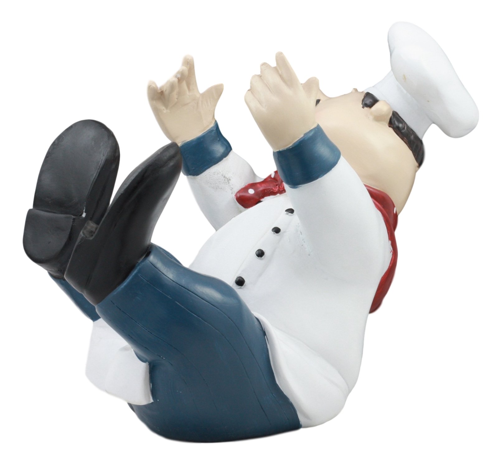 Ebros For The Love Of Wine Fat Chef Marco Hugging Wine Bottle Holder Figurine Kitchen Countertop Wine Cellar Hosting Table Decor Piece