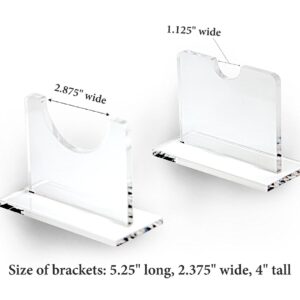 Better Display Cases Clear Acrylic Horizontal Table Top Wine Bottle Display Holder (A056-WBTT-LS)