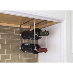 hardware resources wbh-sn-r wine bottle holder, satin nickel