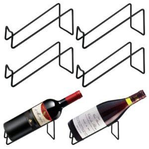 milkary single wine rack, 6packs tabletop wine display rack modern single bottle champagne rack for home decor, restaurants, bar, wine party