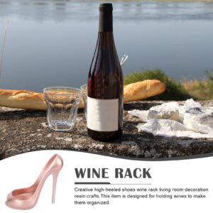 Work Desk Decor Wine Bottle Holder Decorative Wine Rack High Heel Rack Living Room Bottle Holder Bottle Rack Desktop Resin Craft Home Decoration Ornaments Stiletto Wine Holder Resin Crafts