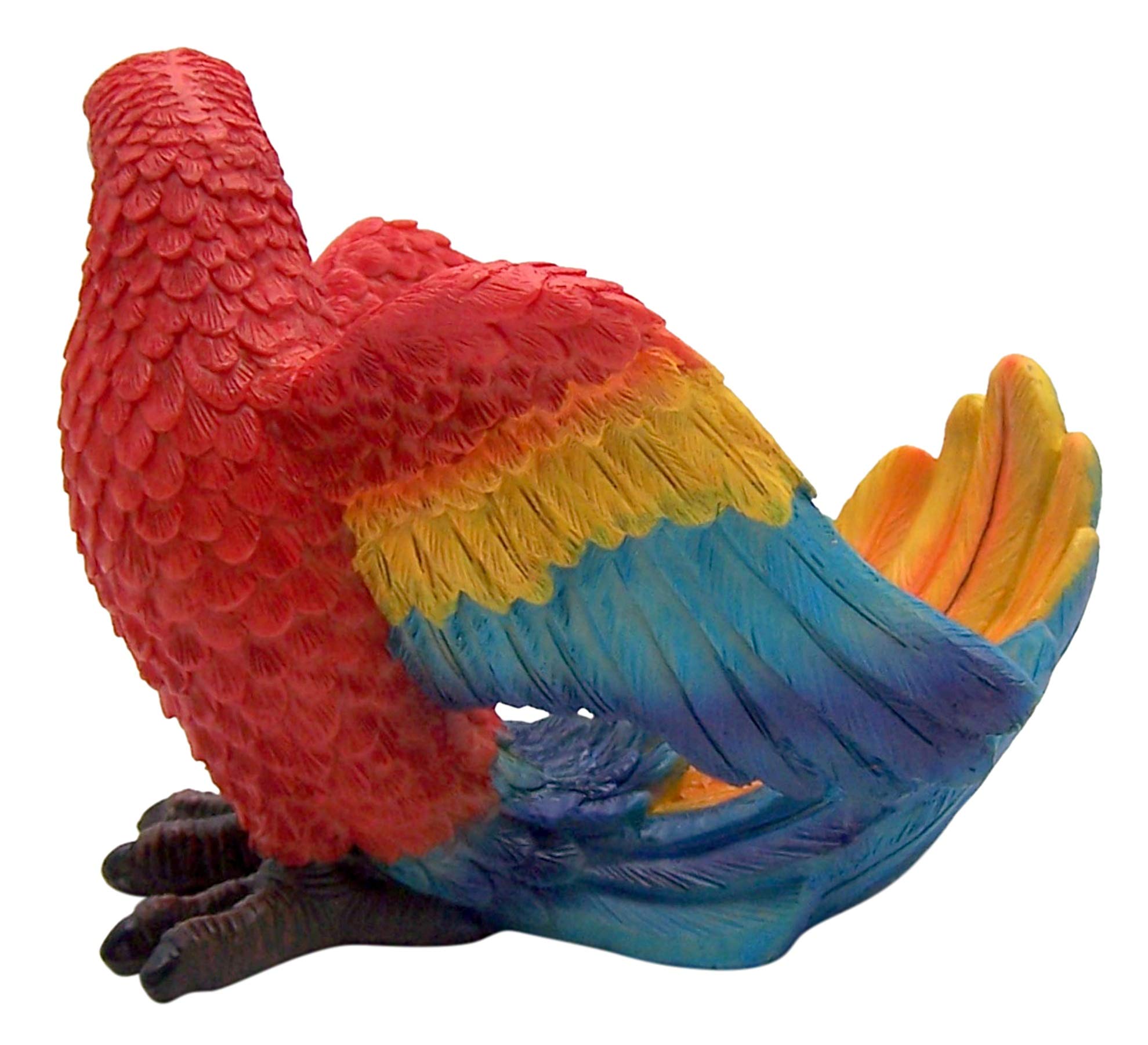 Tropical Parrot Wine Bottle Holder, Tabletop Decoration, 6 Inches