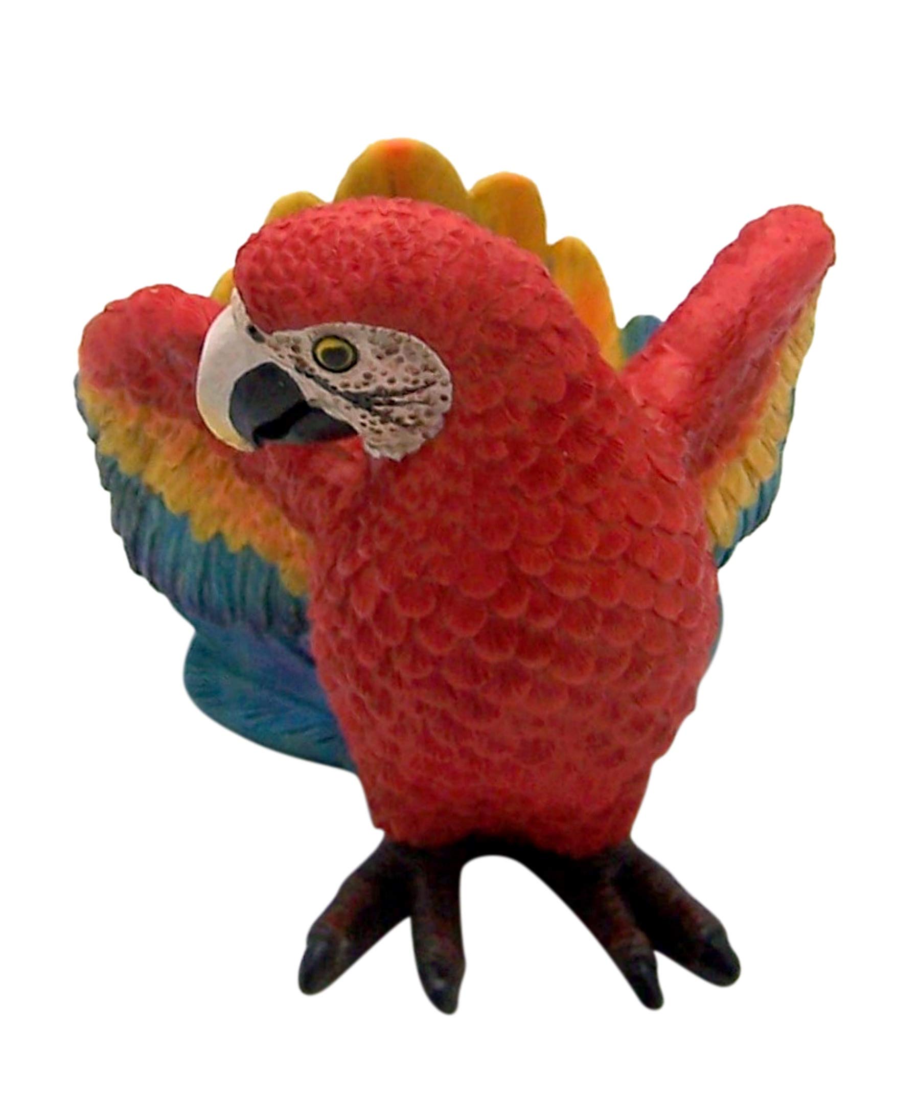 Tropical Parrot Wine Bottle Holder, Tabletop Decoration, 6 Inches