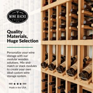 Wine Racks America® Living Series Magnum Stackable Wine Rack - Durable and Modular Wine Storage System, Ponderosa Pine, Unstained - Holds 10 Bottles