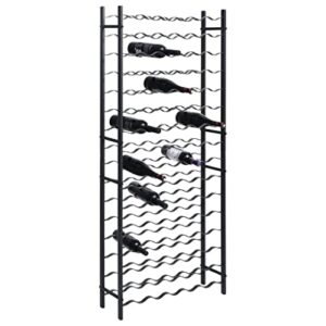 matalde 16 tiers iron wine rack holds 95 bottles freestanding floor bar storage and display rack storage rack for kitchen, bar, pantry, wine cellar