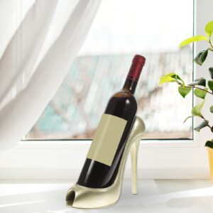 Cabilock Tabletop Wine Rack High Heel Wine Holder Countertop Wine Bottle Display Holder High Heel Wine Champagne Rack Party Home Wine Bottle Storage Organizer Small Wine Rack