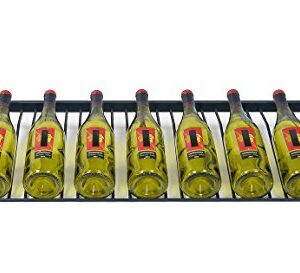 Vinotemp Wall Mount Wine Rack 9 Bottle Capacity Wire Metal Wine Holder for Red, White, Sparkling, Campaign Bottles for Home, Kitchen, Bar Storage