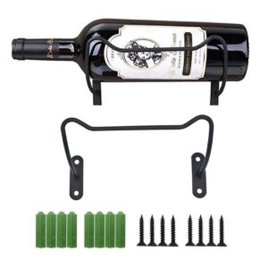 hoshen 2 packs wine display rack, wine rack shelf, wall-mounted creative bar counter wine cabinet rack, wrought iron hanging rack on restaurant wall