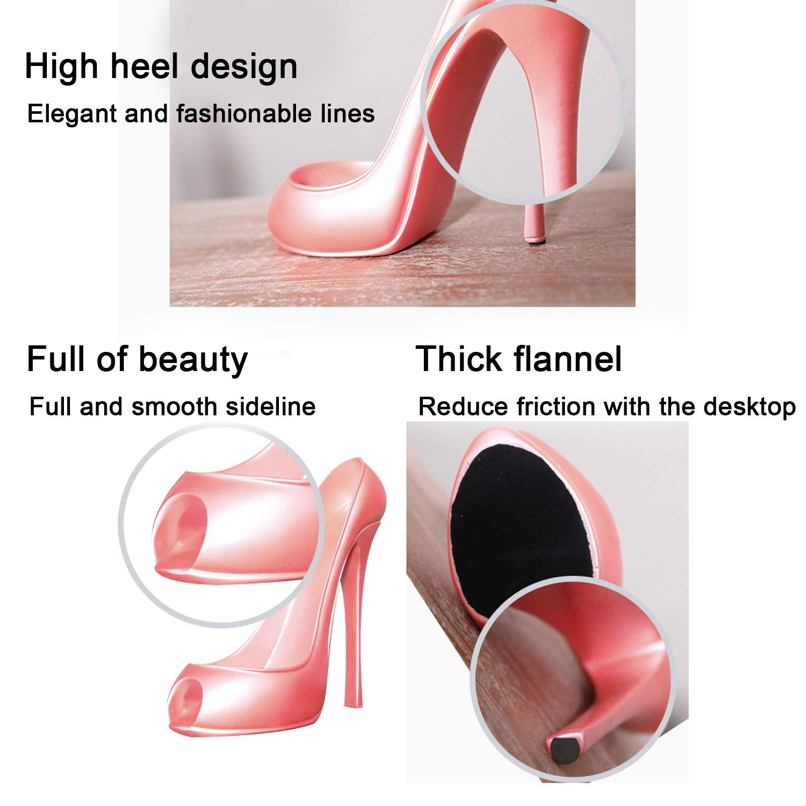 Yosoo Wine Bottle Holder, Synthetic Wine Decorative Rack High Heel Shoe Wine Bottle Holder for Red Wine Display to Add Elegant Style(Pink)