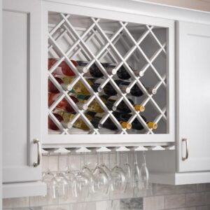 Hardware Resources WR45-2MP Wine Lattice Rack With Bevel, Maple