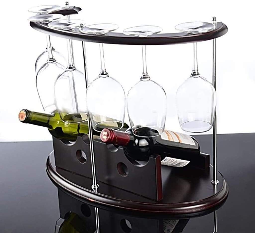 Wine Holder Wine Shelf Wine Glass Rack Upside Down Wine Bottle Rack Wine Cabinet Wine Rack Decoration Creative Wine Display Stand Wooden Small Bar Storage