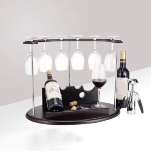 Wine Holder Wine Shelf Wine Glass Rack Upside Down Wine Bottle Rack Wine Cabinet Wine Rack Decoration Creative Wine Display Stand Wooden Small Bar Storage