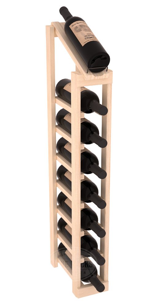 Wine Racks America InstaCellar Display Top Wine Rack - Durable and Expandable Wine Storage System, Pine Unstained - Holds 8 Bottles