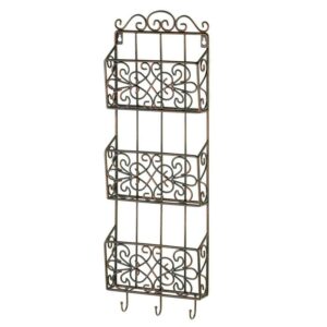 Vintage Charm Triple Wall Rack 10x2.5x29"