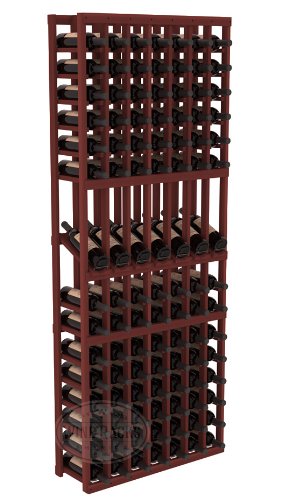 Wine Racks America Redwood 7 Column Display Row Wine Cellar Rack. Cherry Stain