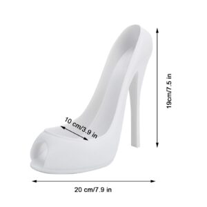 Aqur2020 Shoe Wine Bottle Holder Innovative Wine Rack High Heeled Shoe Shape Wine Bottle Display Holder Home Decoration Accessories(White)