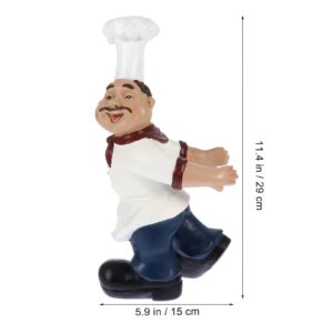 NUOBESTY 1pc Chef Wine Rack House Accessories for Home Single Bottle Wine Holder Dinning Table Decor Table Top Display Stand Home Decor Kitchen Household Resin Dining Table