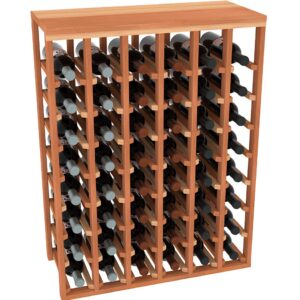 Creekside 48 Bottle Table Wine Rack (Redwood) by Creekside - Exclusive 12 inch deep design conceals entire wine bottles. Hand-sanded to perfection!, Redwood